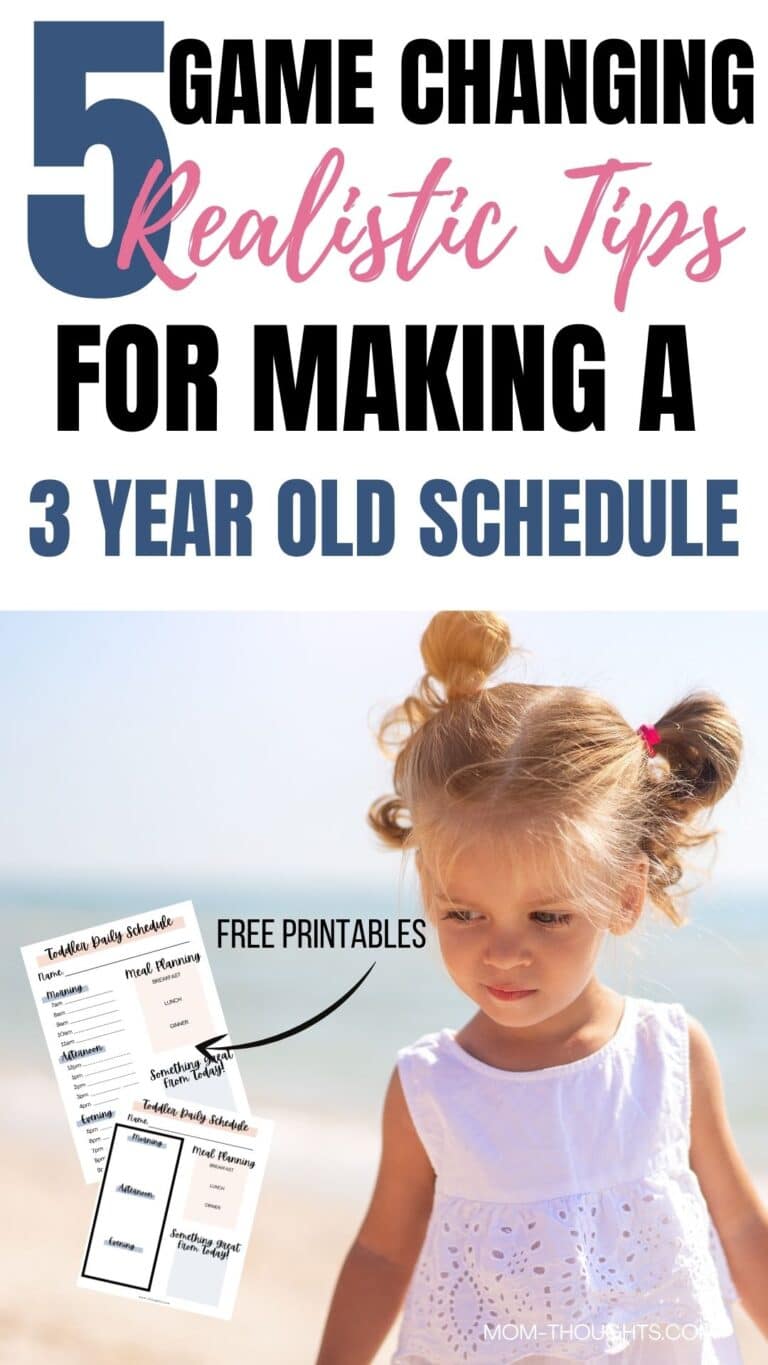 How To: Realistic 3 Year Old Schedule (FREE PRINTABLE!) - Mom-Thoughts