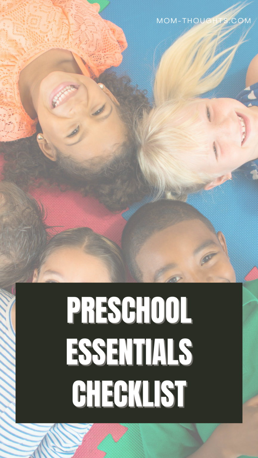 Preschool Essentials - Checklist - Mom-Thoughts