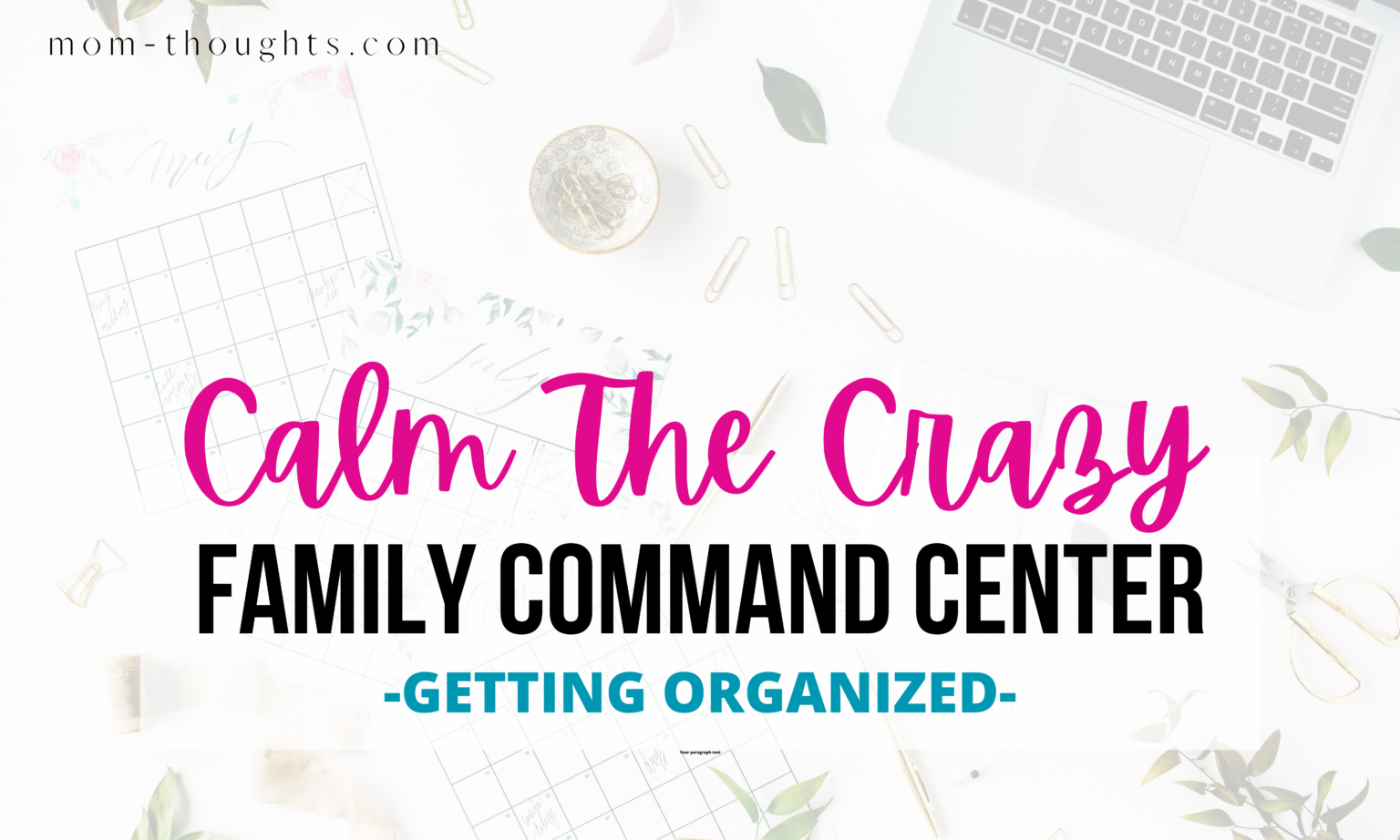 Simple Family Command Center Ideas For Your Busy Family - Mom-Thoughts