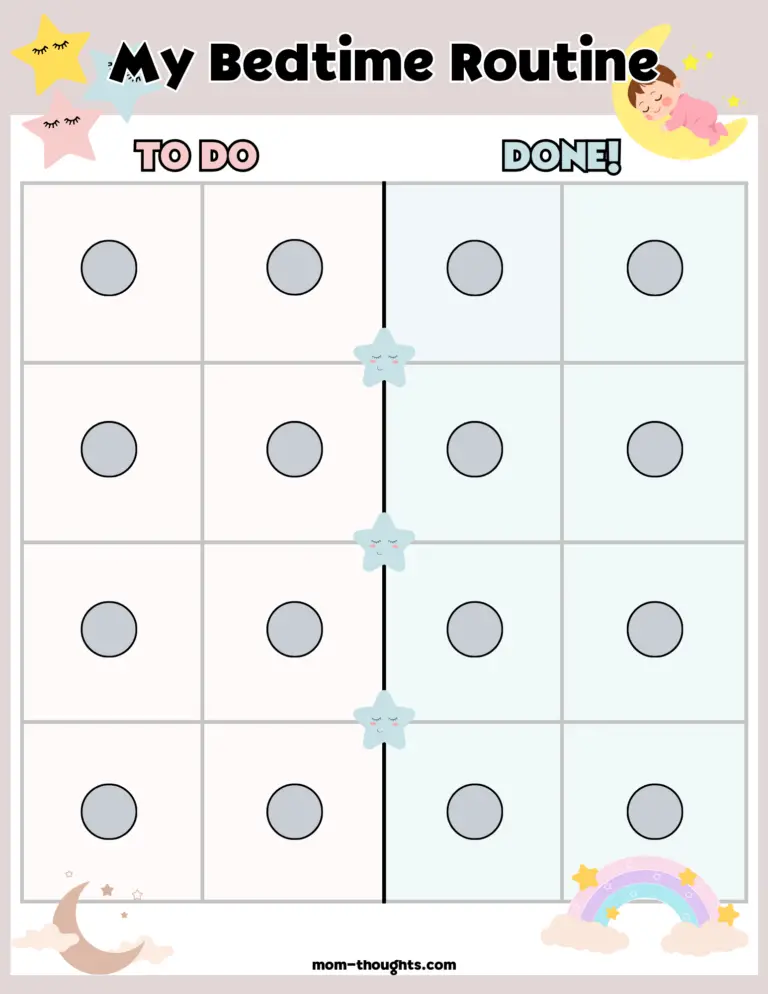 Tackle Bedtime With This Toddler Bedtime Routine Chart