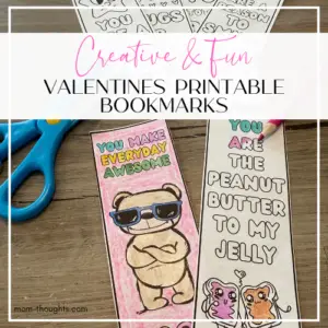 20 Adorable Valentines Printable Coloring Bookmarks - Mom-Thoughts