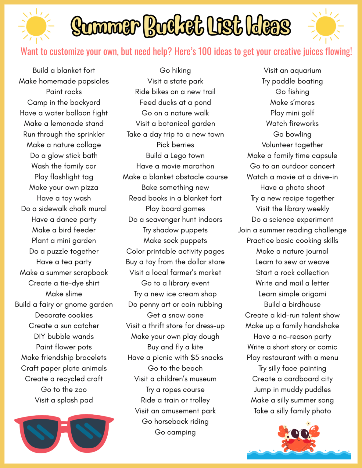23 Screen-Free Summer Activities For Kids - Mom-Thoughts