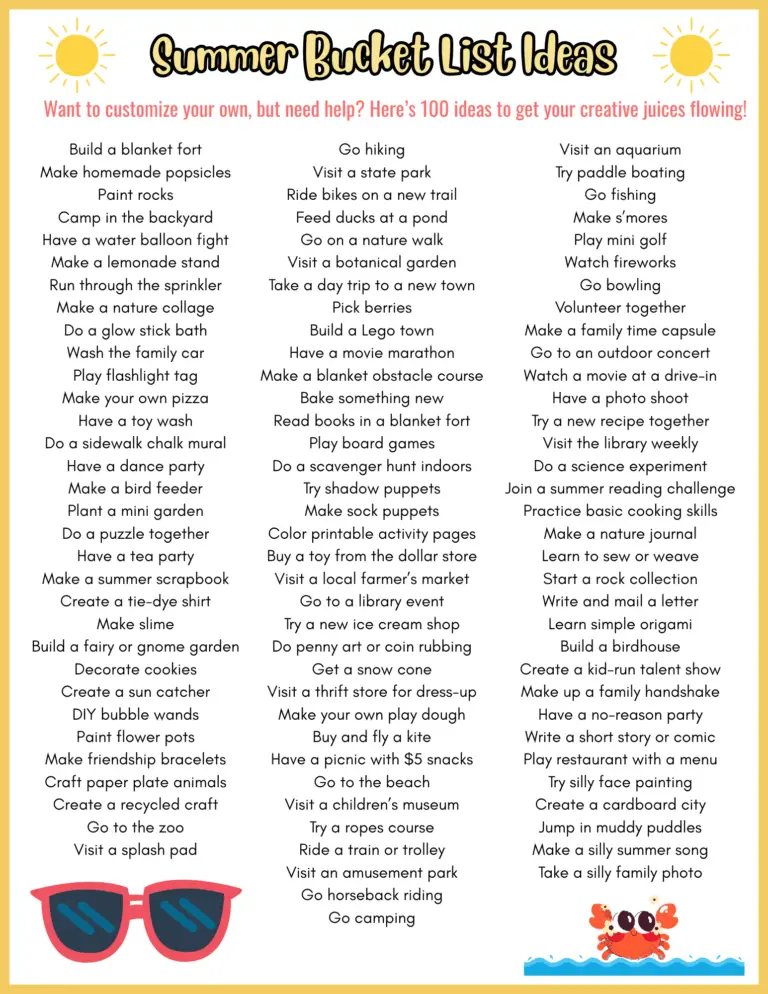 23 Screen-Free Summer Activities For Kids - Mom-Thoughts