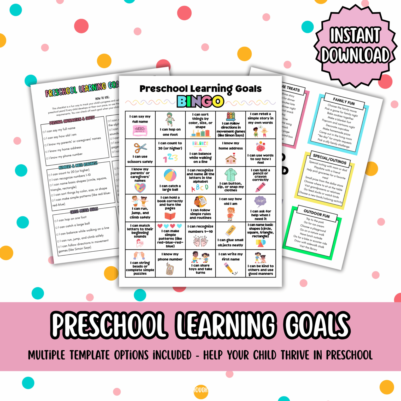 30 Learning Goals for Preschoolers You Can Track at Home
