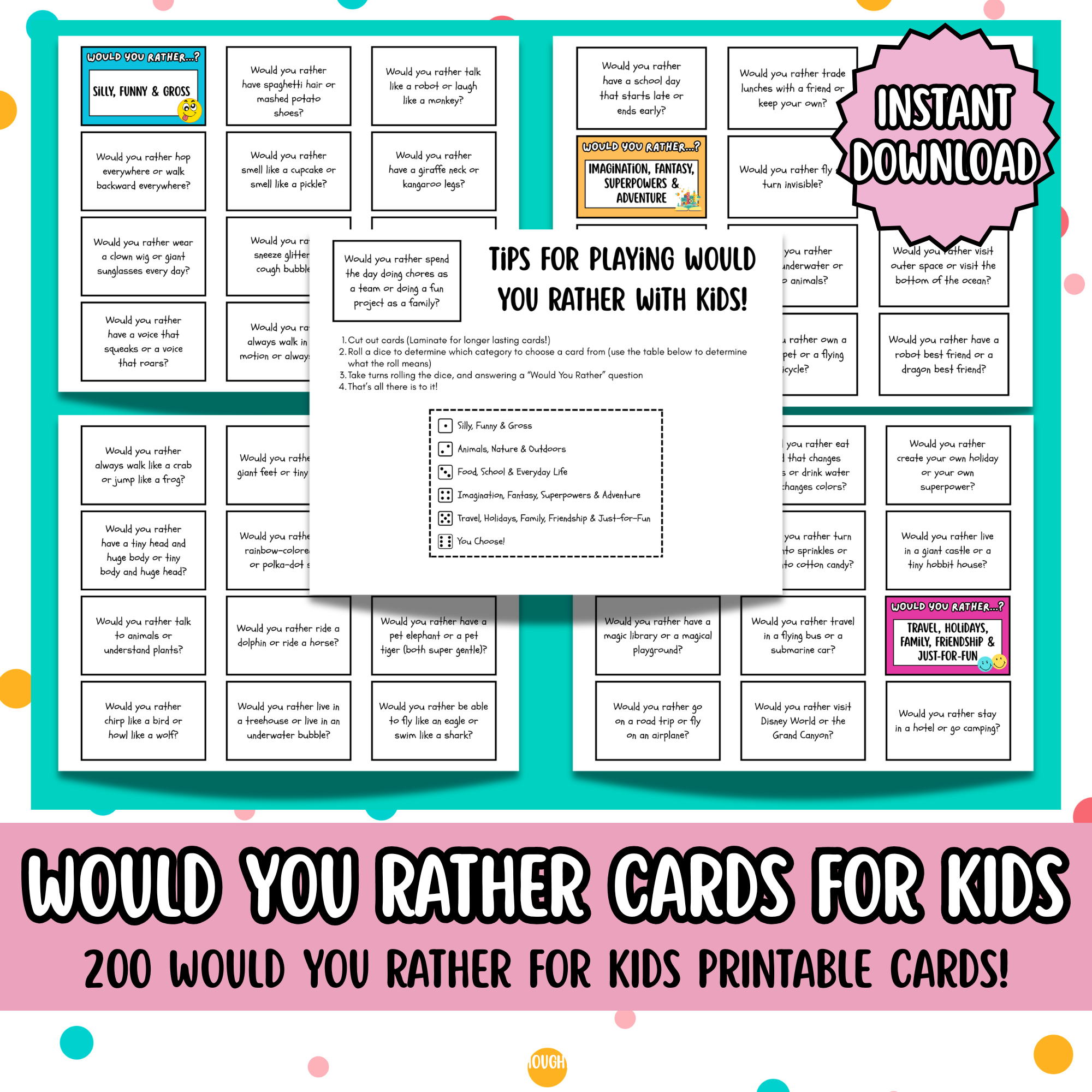 200 Would You Rather Questions for Kids (Silly, Easy & Hilarious ...